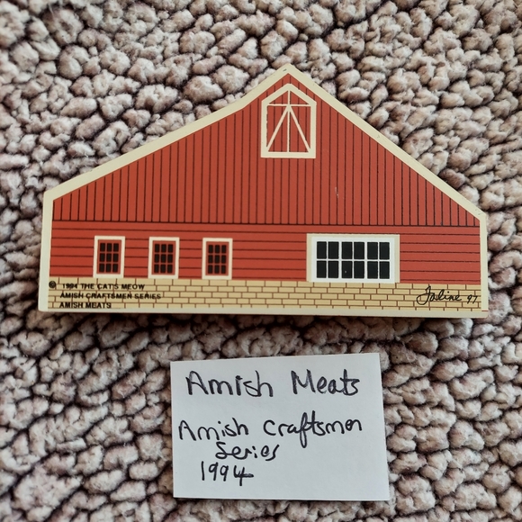 Cat's Meow Village | Accents | Amish Meats Amish Craftsman Series Cats ...